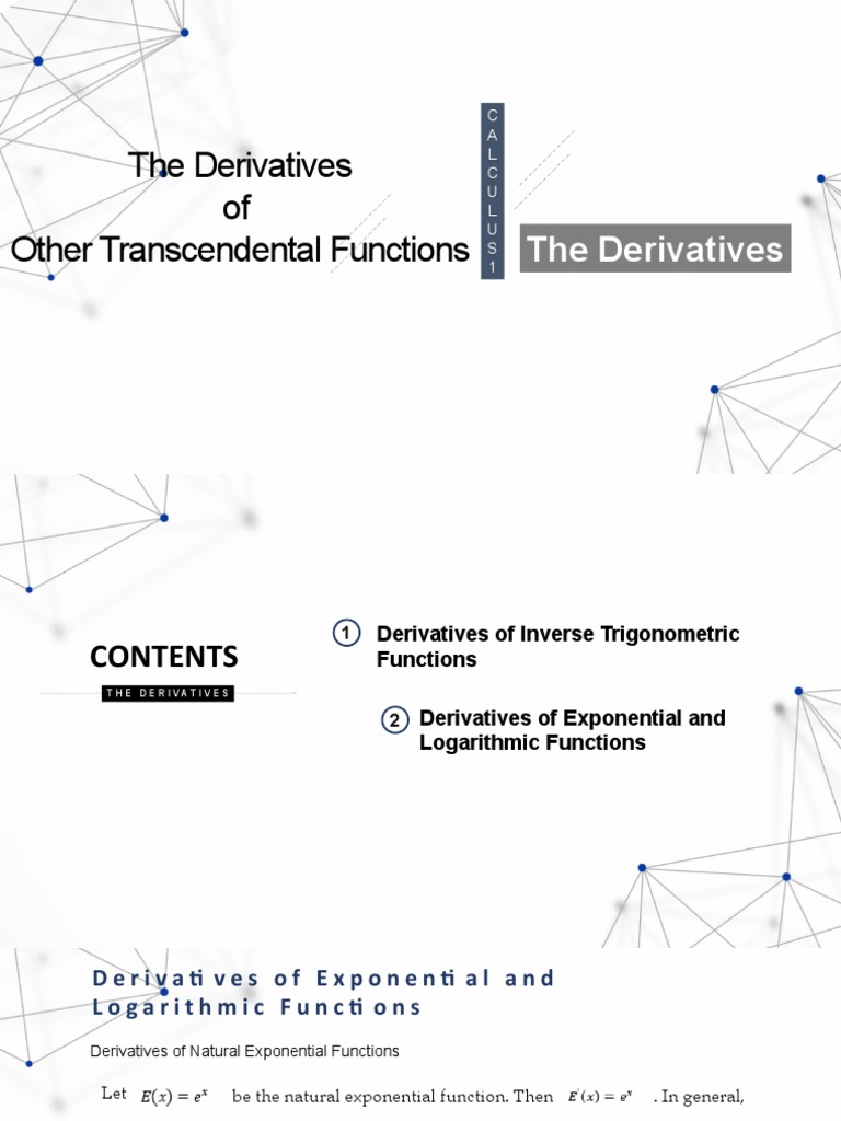 Derivatives of Exponential Functions | PDF | Function (Mathematics ...