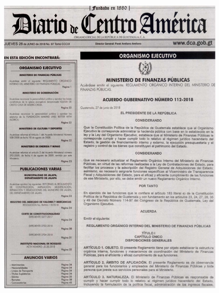 Acuerdogub112 280618 | PDF