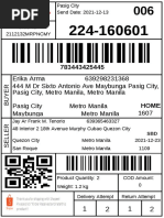 Sample JNT Waybill | PDF