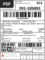 Sample JNT Waybill | PDF