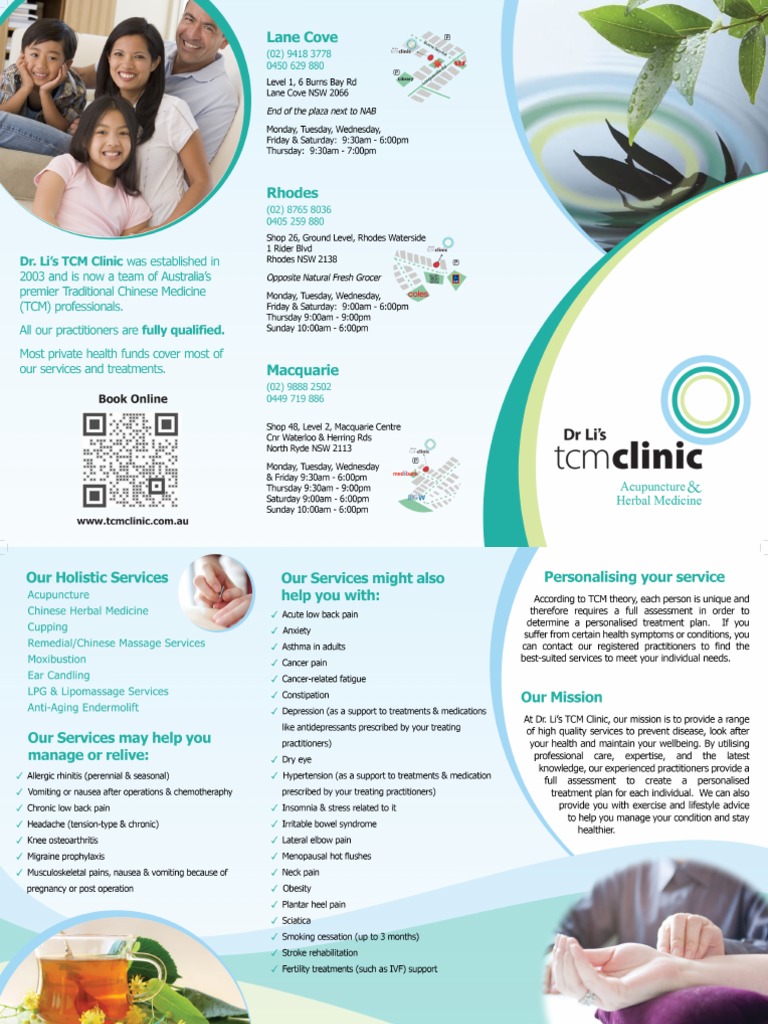 Dr. Li's TCM Clinic Brochure 2019 | PDF