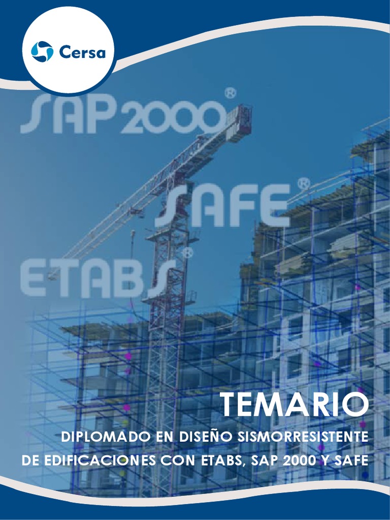 Temario: Diplomado en Diseño Sismorresistente de Edificaciones Con ...