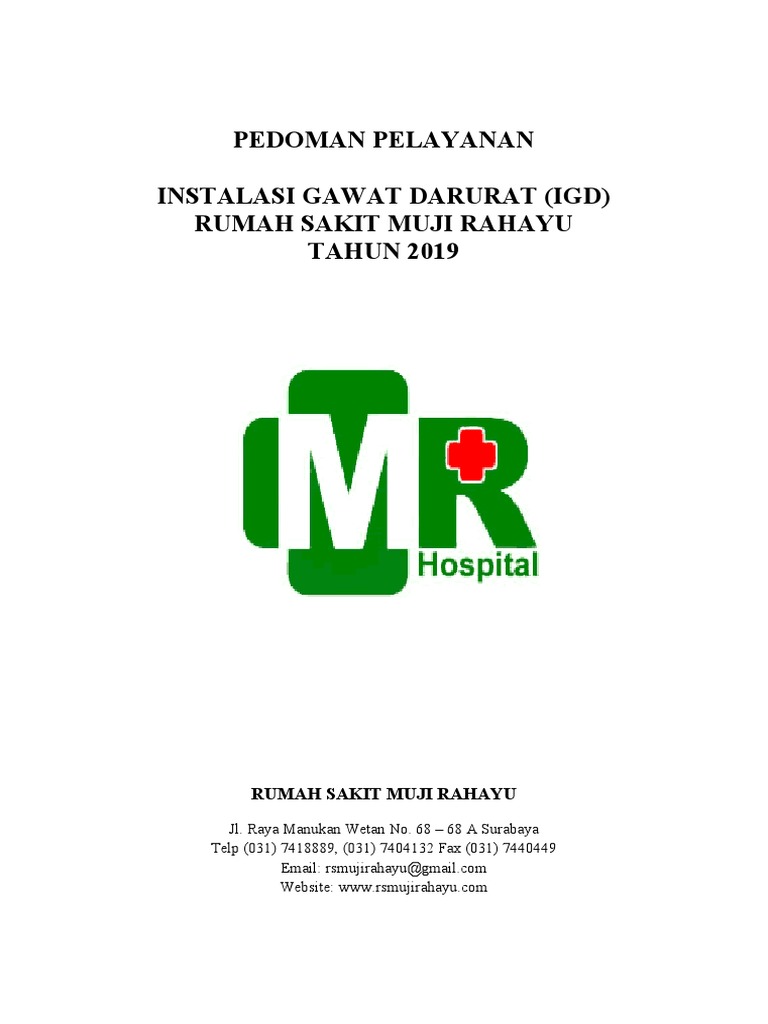 Pedoman Pelayanan Igd | PDF