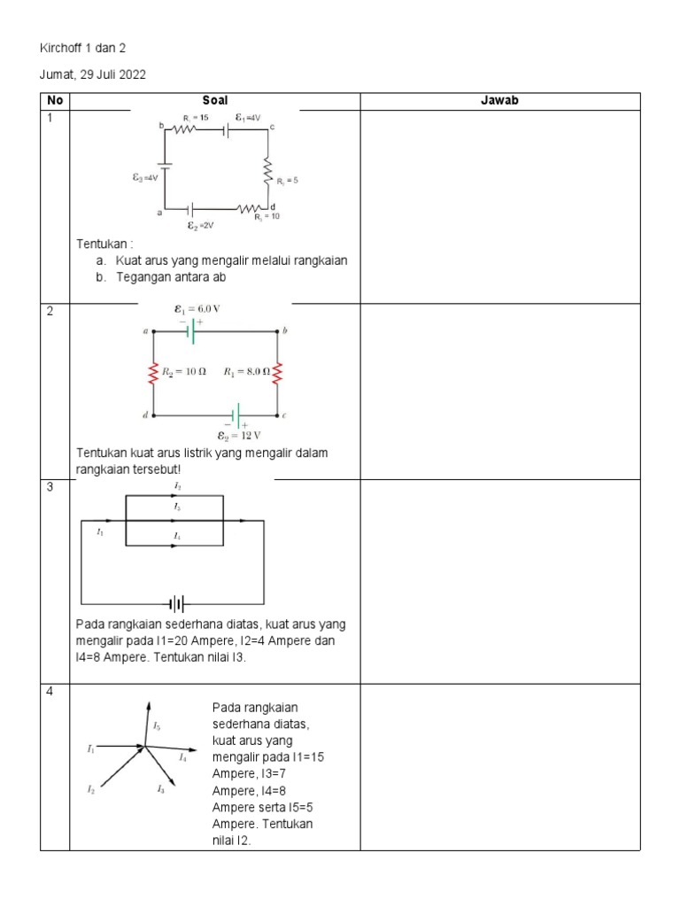 Soal Kirchoff Dan Loop | PDF