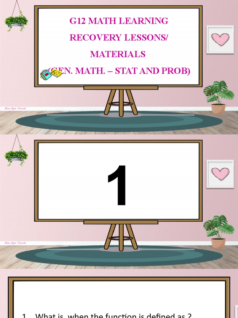 G12 Math Learning Recovery Materials | PDF | Function (Mathematics ...