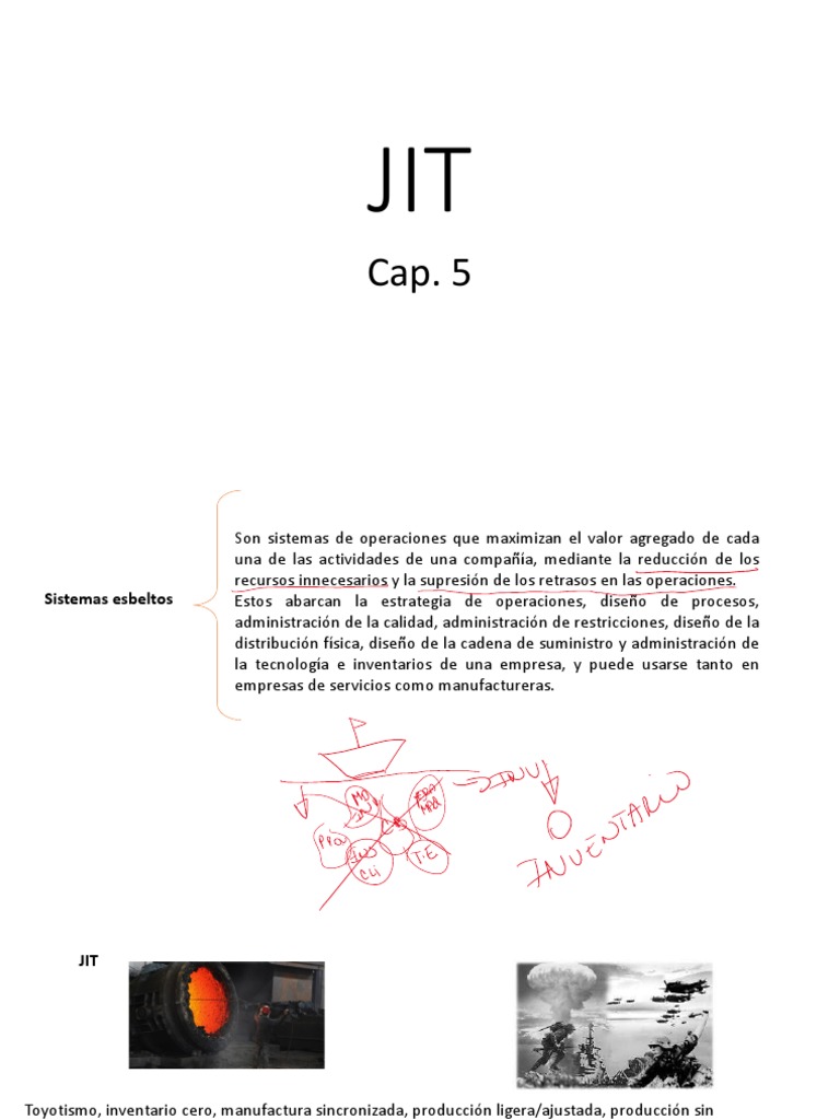 Cap 5 JIT 2023 | PDF | Lean Manufacturing | Calidad (comercial)