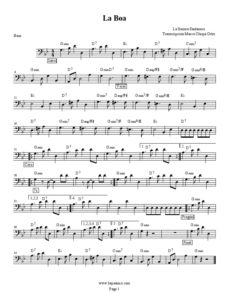 La Boa - La Sonora Santanera | PDF