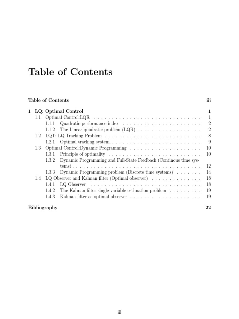 Lecture 4 Control | PDF | Optimal Control | Mathematical Optimization