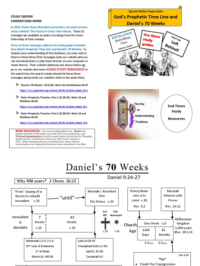 special_edition-_prophecy_time_line_study_guides | PDF | Gospel Of Mark ...