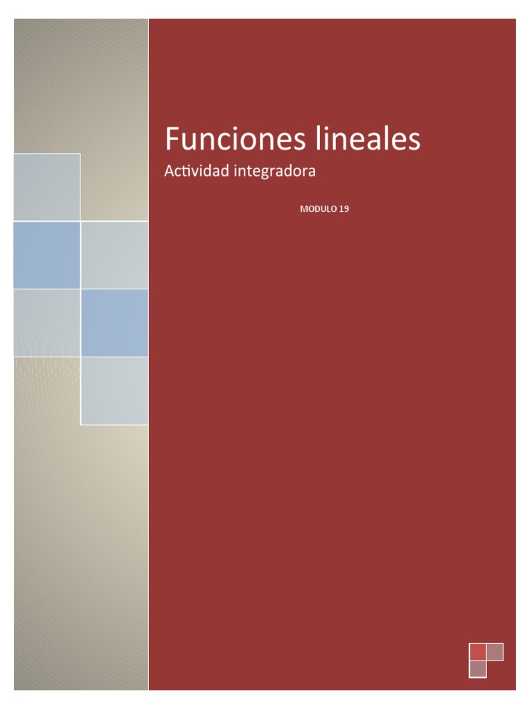 Funciones Lineales: Actividad Integradora | PDF