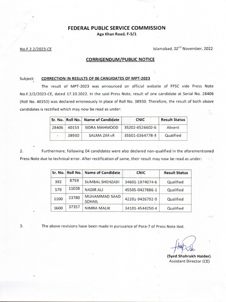 Corrigendum Public Notice Mpt2023 01 11 2022 Pdf