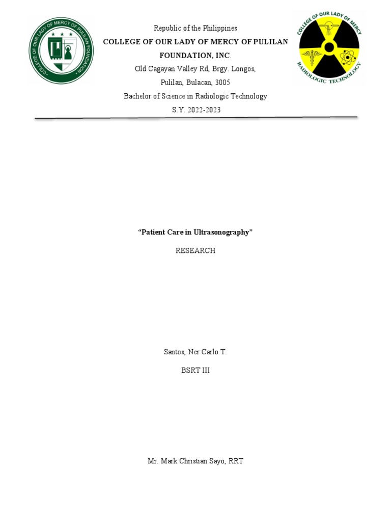 Research 1 Utz | PDF | Medical Ultrasound | Radiology