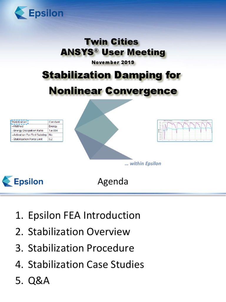 ANSYS-Nonlinear Stabilization User Meeting 2019nov20 | PDF | Damping ...