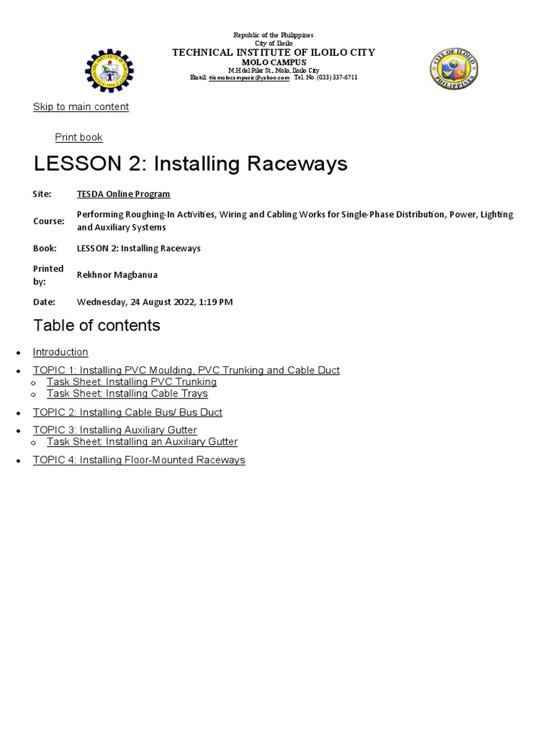 Installing Auxiliary Gutters and Raceways | PDF | Electrical Wiring ...