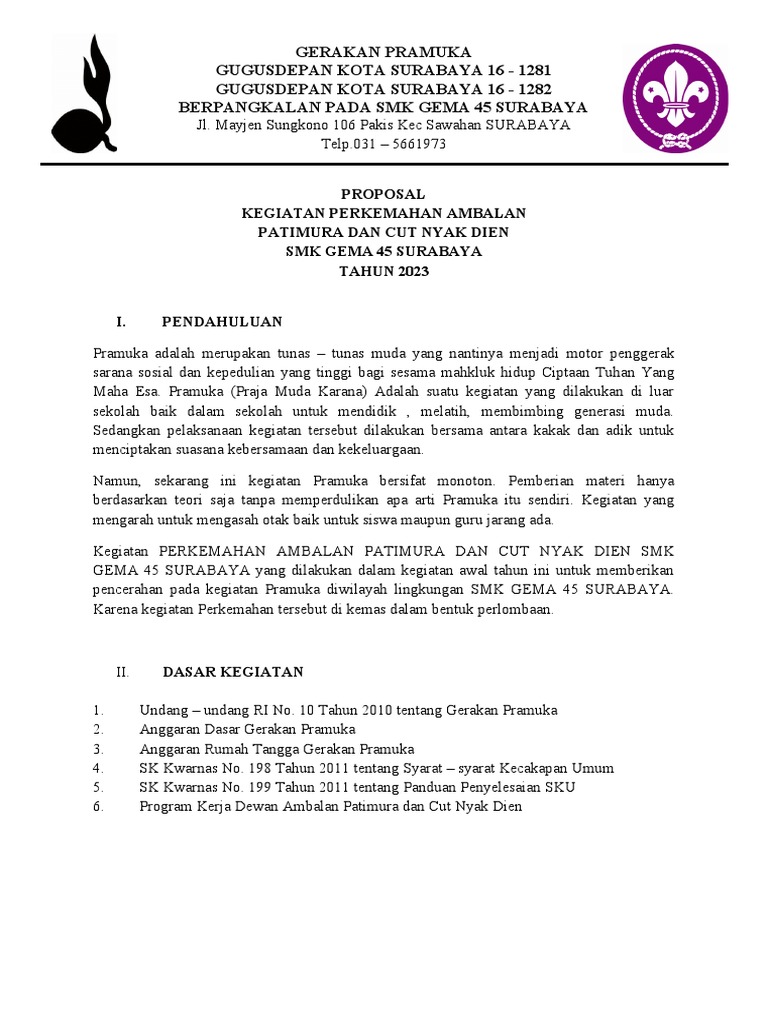 Proposal Persami 2023 | PDF