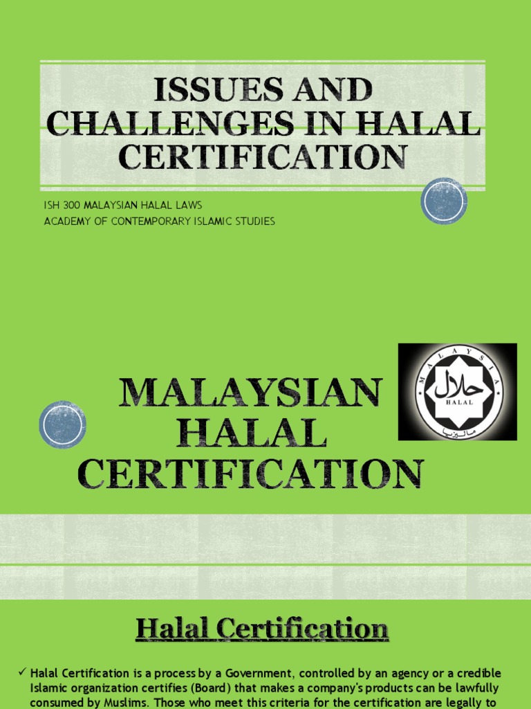 Combating Fraud and Ensuring Integrity in Malaysia's Halal Certification Process | PDF ...