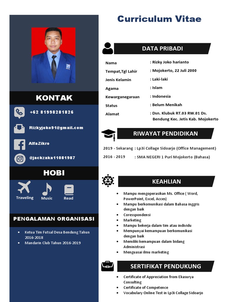 CV Rizky Joko Harianto | PDF