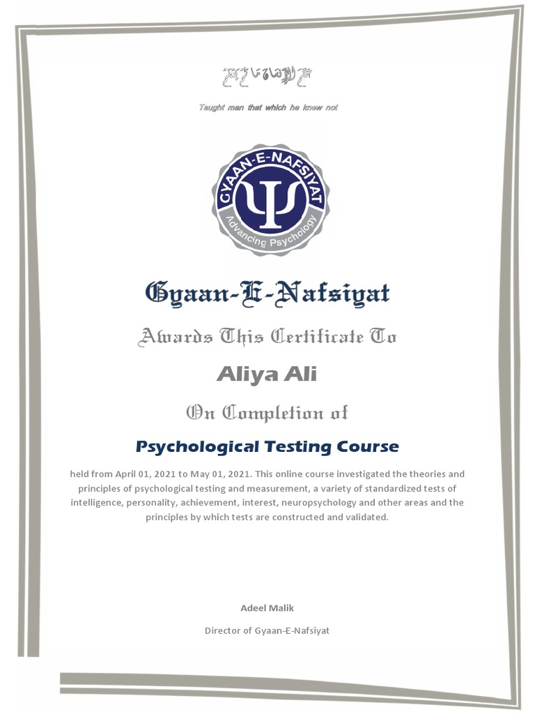 Aliya Ali | PDF | Career & Growth