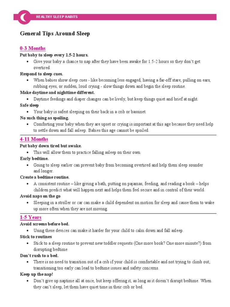 SLEEP - General-Tips | PDF
