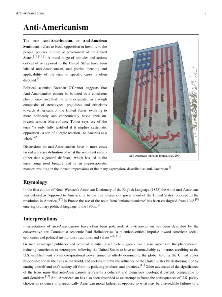 Anti American Ism | PDF | Anti Americanism | Osama Bin Laden