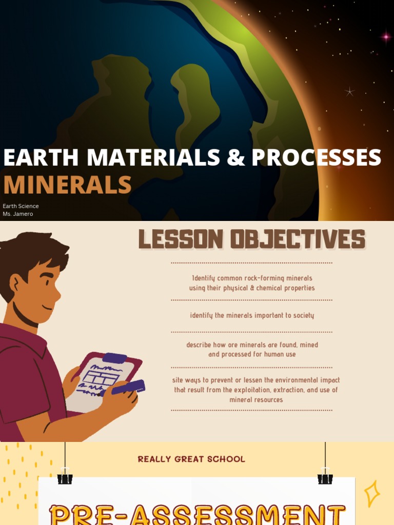 Earth Science Lesson 2.1 - Earth Materials - Minerals1 | PDF | Minerals ...