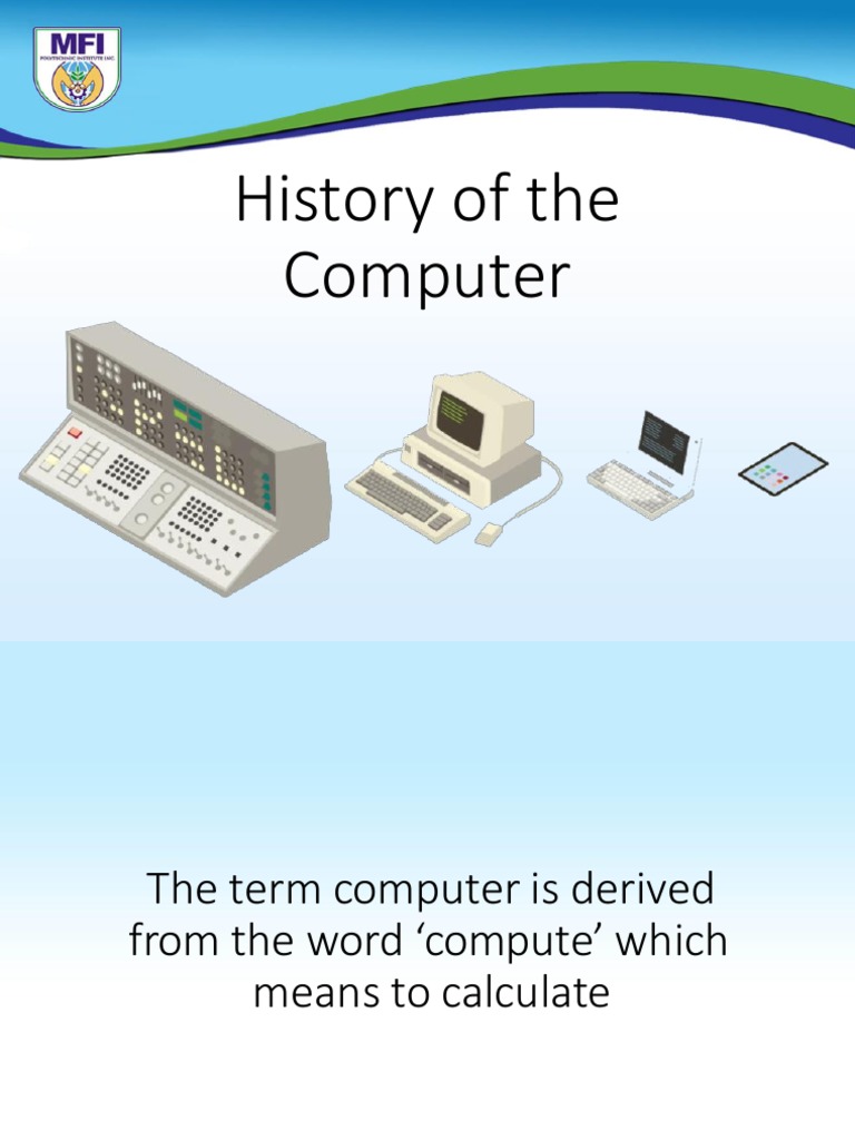 History of Computers | PDF