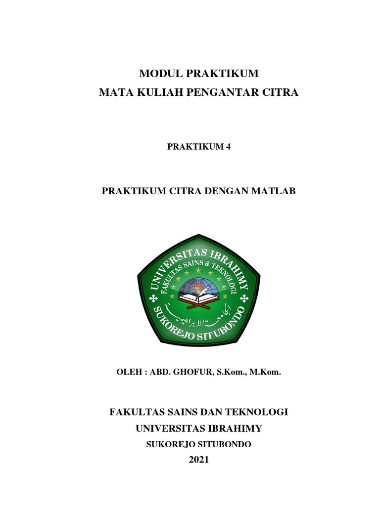 Praktikum Citra Dengan Matlab 4 | PDF | Teknologi & Rekayasa