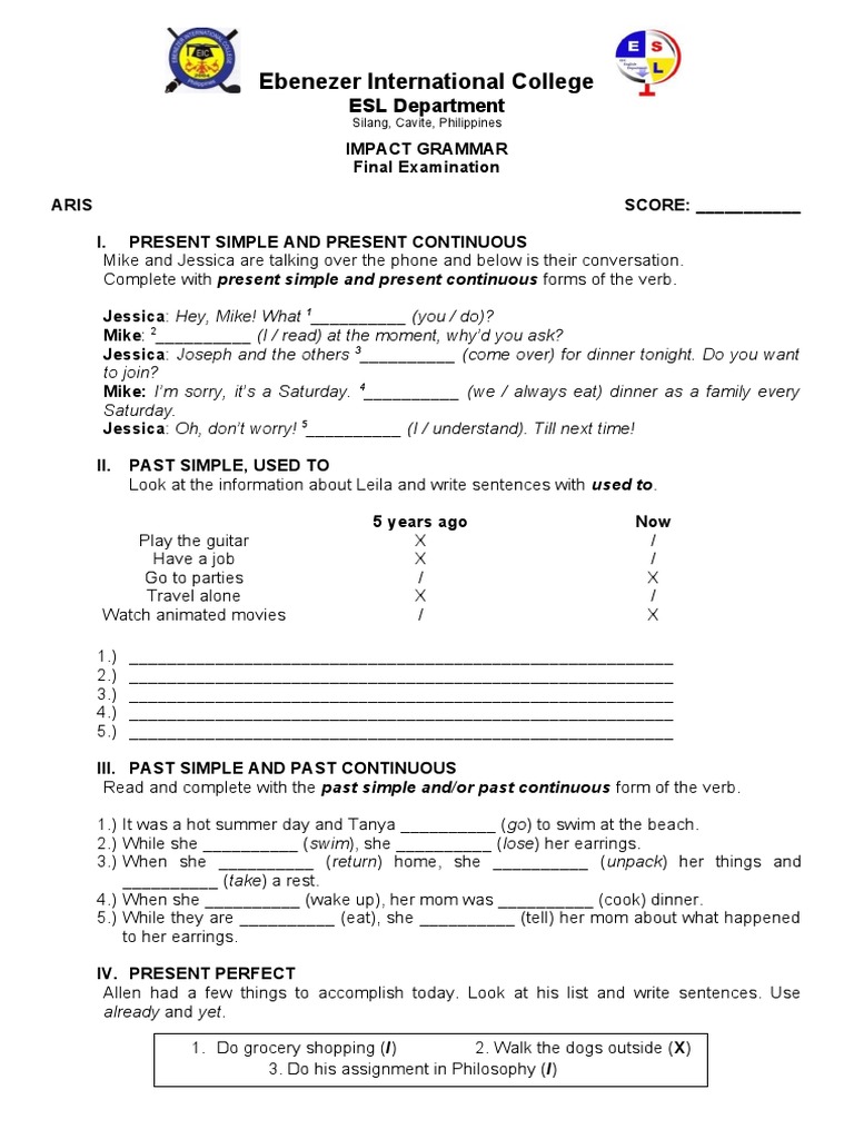Final Exam (Writing) - Aris | PDF