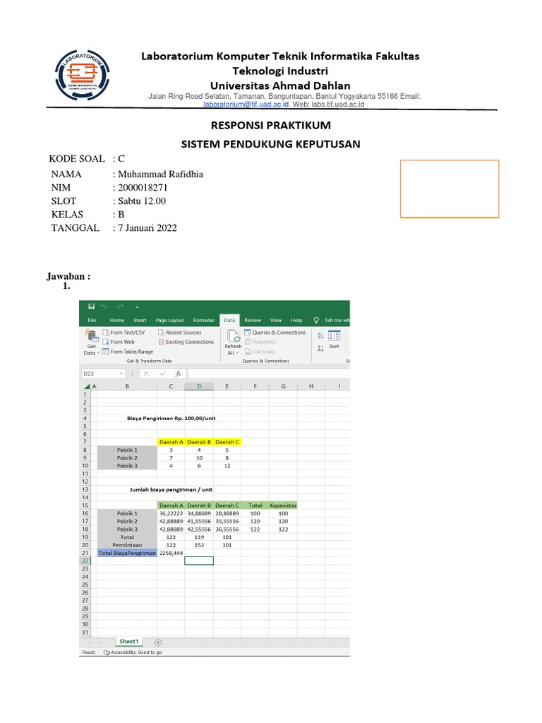 Responsi 2000018271 Muhammad Rafidhia | PDF