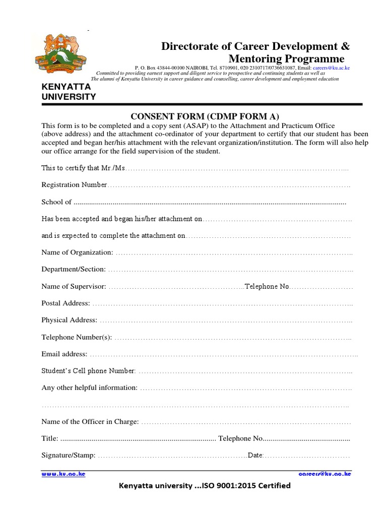 Consent Form A - With Corrections | PDF