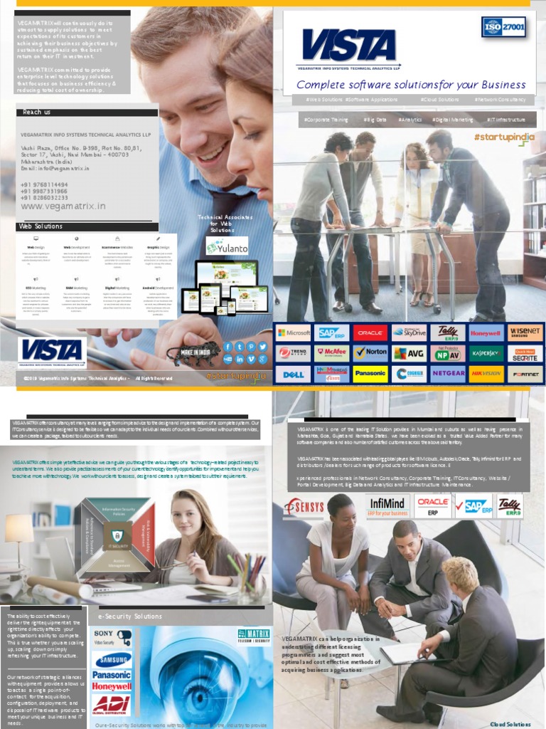 VISTA - Company Profile | PDF | Cloud Computing | Analytics