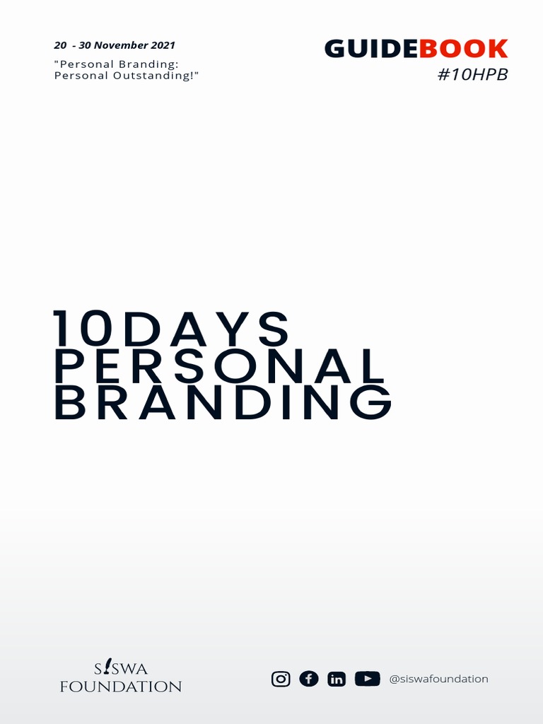 Guide Book Program 10 Hari Personal Branding | PDF Guide Book Program 10 Hari Personal Branding | PDF