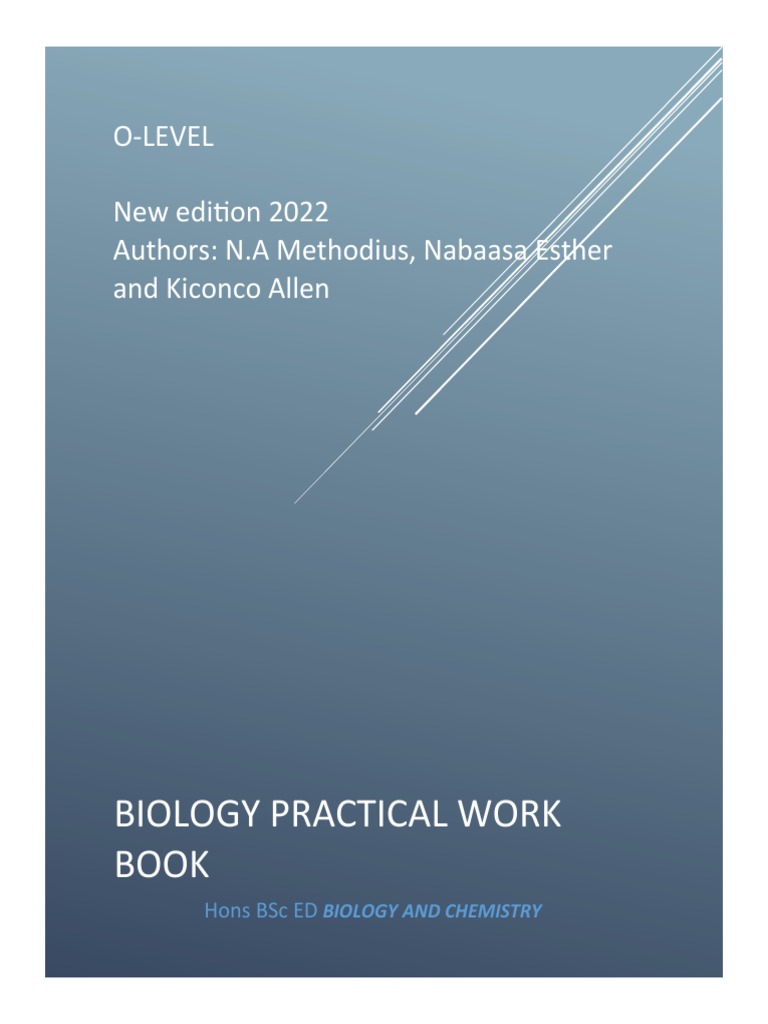 Biology Text Book Paper 2, Uploaded by NDYAMUSIIMA Methodius | PDF ...