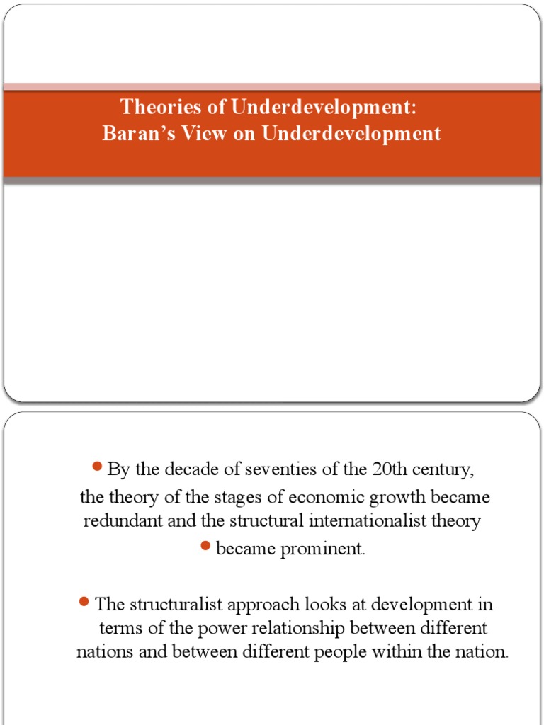 Theories of Underdevelopment - Paul Barren | PDF | Capitalism | Communism