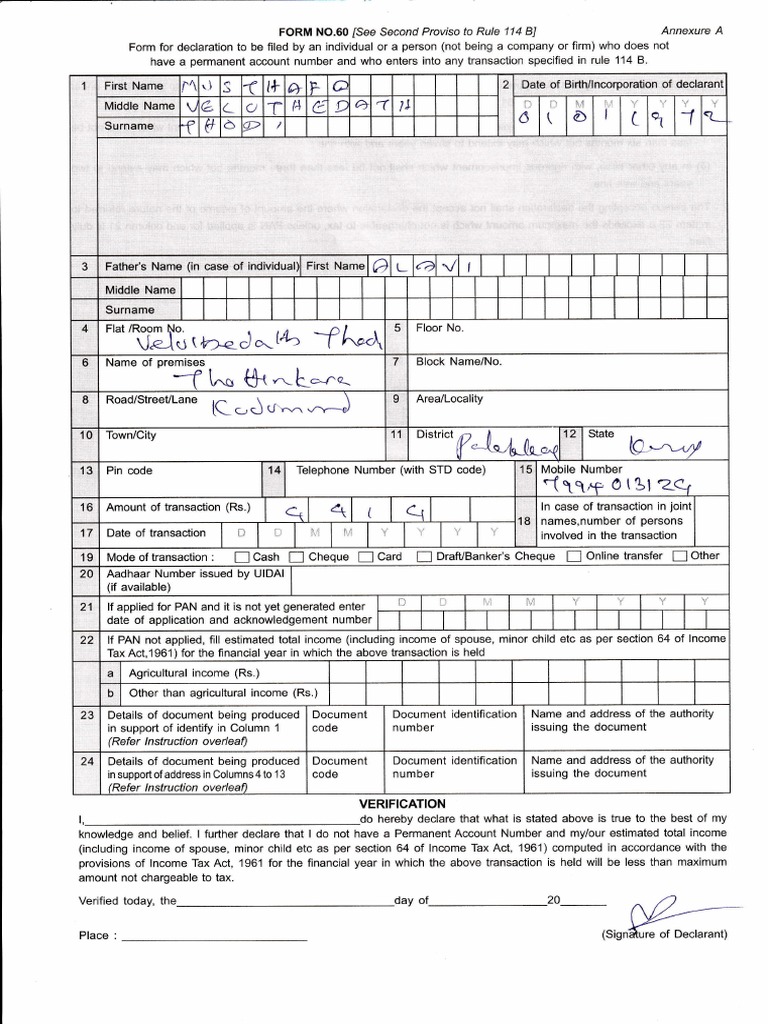 Form 60 | PDF