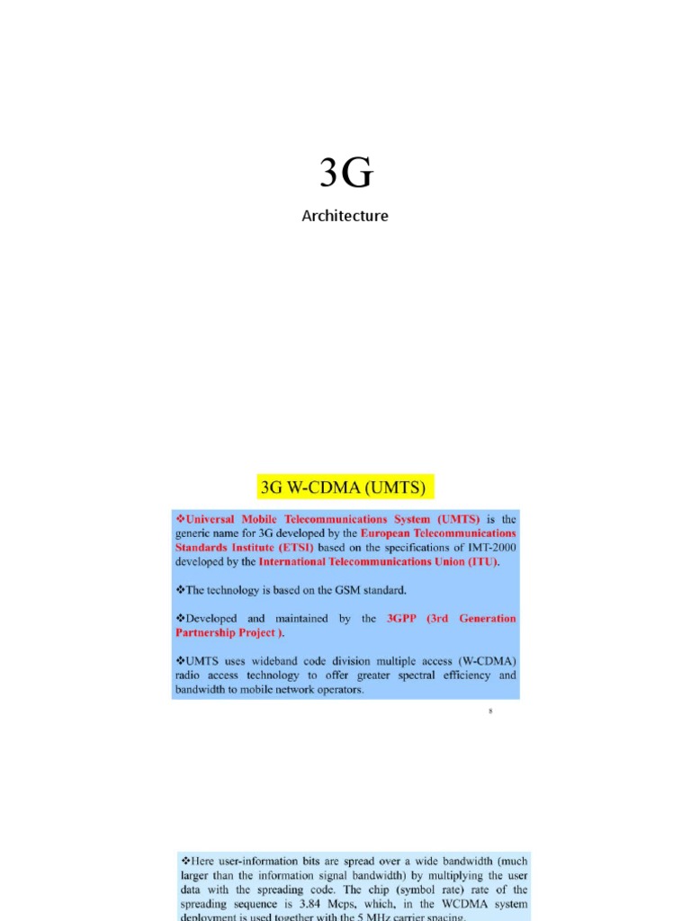 3g Architecture | PDF