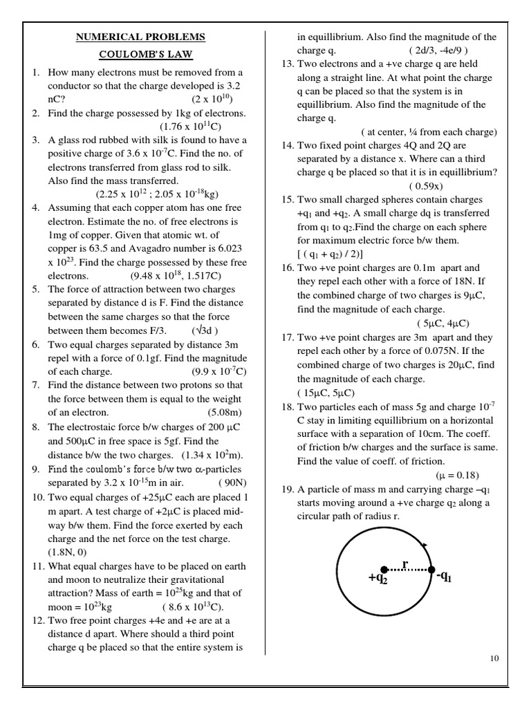 Electrostatics Part 1 | PDF | Electric Charge | Force