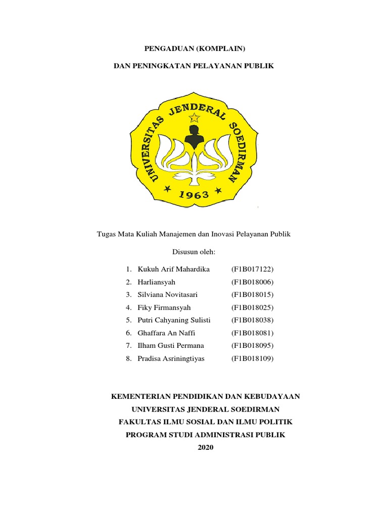 Makalah Komplain Dan Peningkatan Pelayanan | PDF
