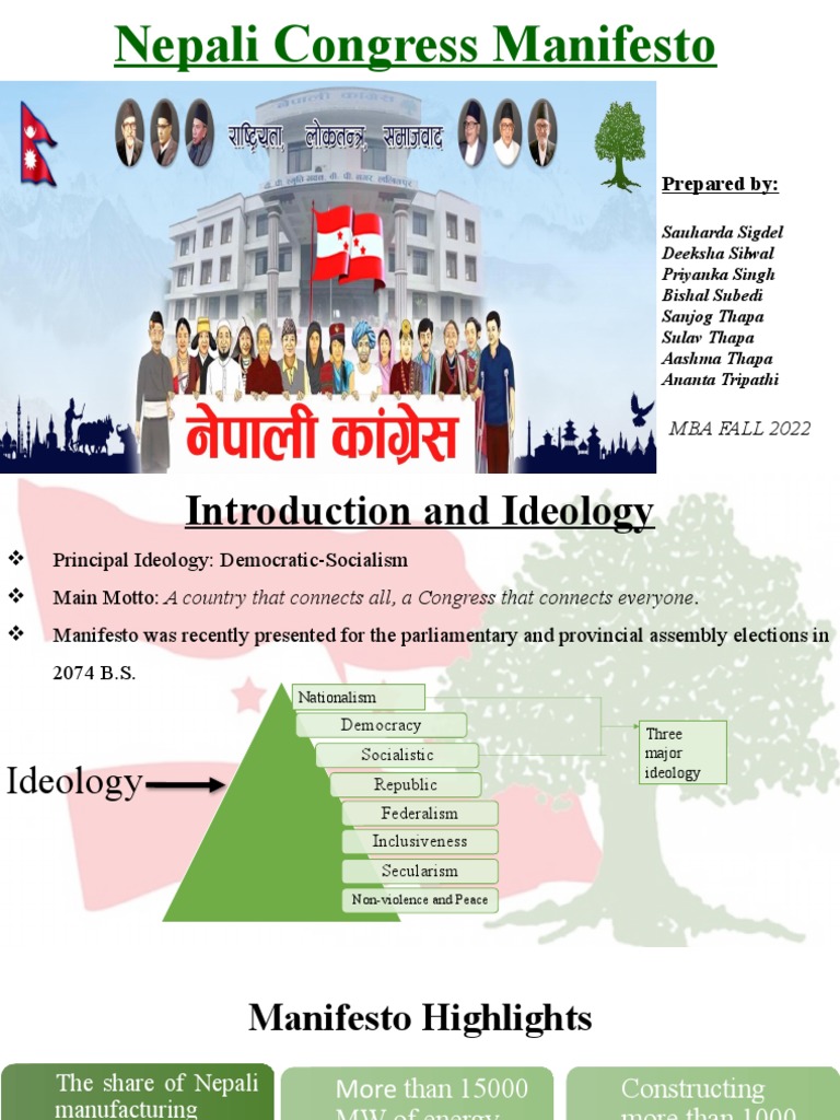Nepali Congress Manifesto | PDF | Nepal | Economies
