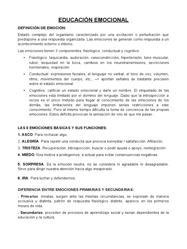 Autorregulación emocional y recursos visuales | PDF | Las emociones ...