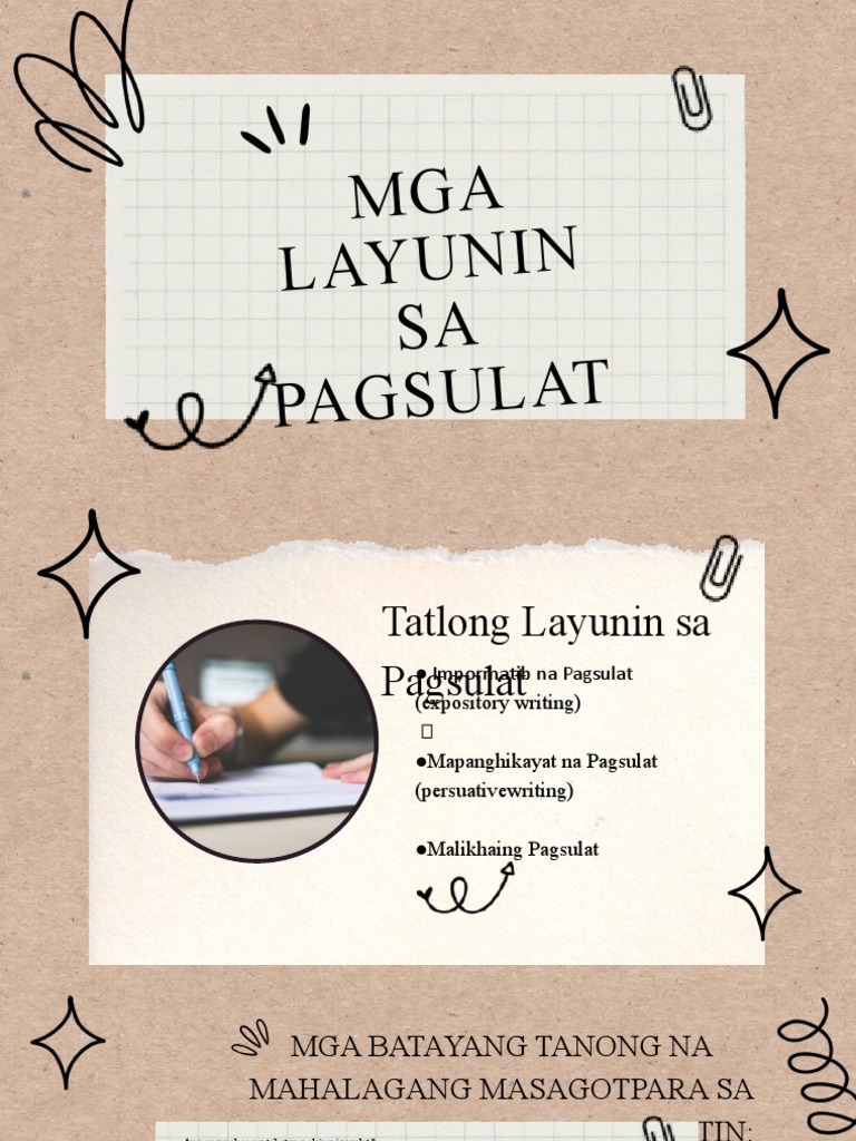 Layunin NG Pagsulat | PDF