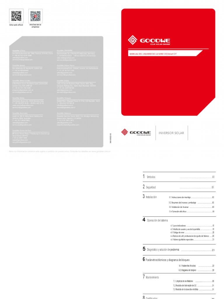 DT SDT Manual Del Usuario de La Serie DT SDT (Español) | PDF | Ingenieria Eléctrica | Corriente ...