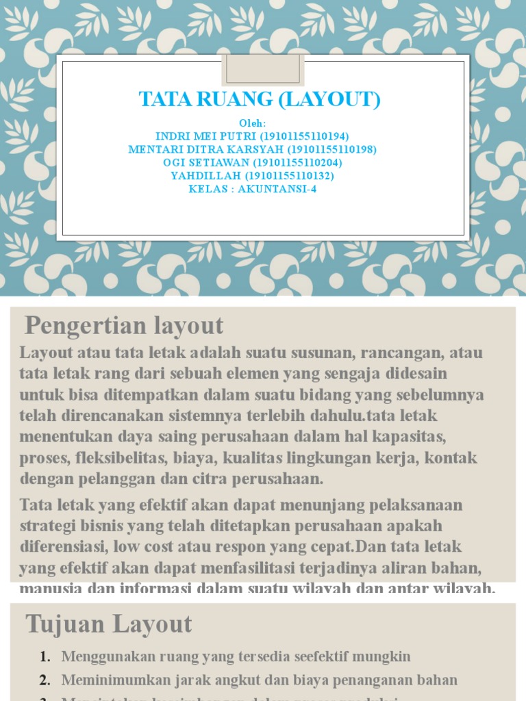 Layout (Tata Letak) Kelompok 6 | PDF