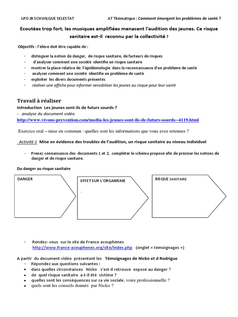 13 - AT Risques Sanitaires | PDF | Bruit | Son