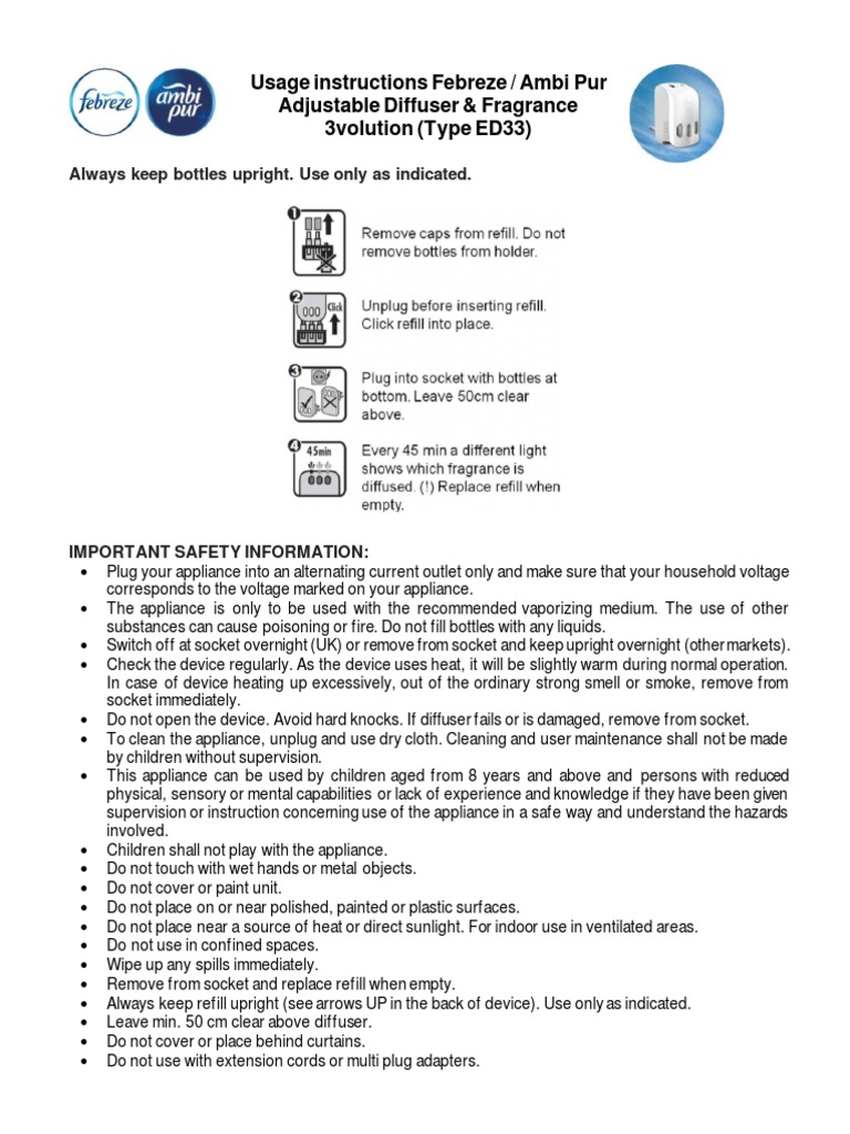Usage Instructions Electrical Devices ENGLISH UK | PDF | Ac Power Plugs ...