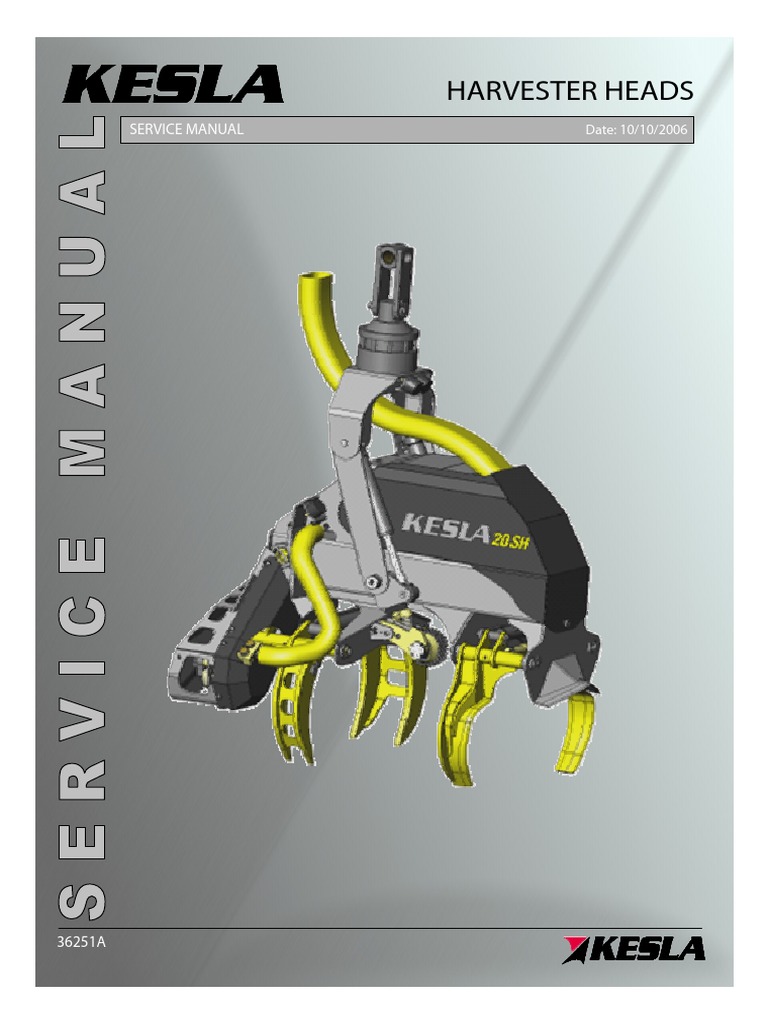 Kesla Harvester Heads (Service) | PDF | Bearing (Mechanical) | Pump