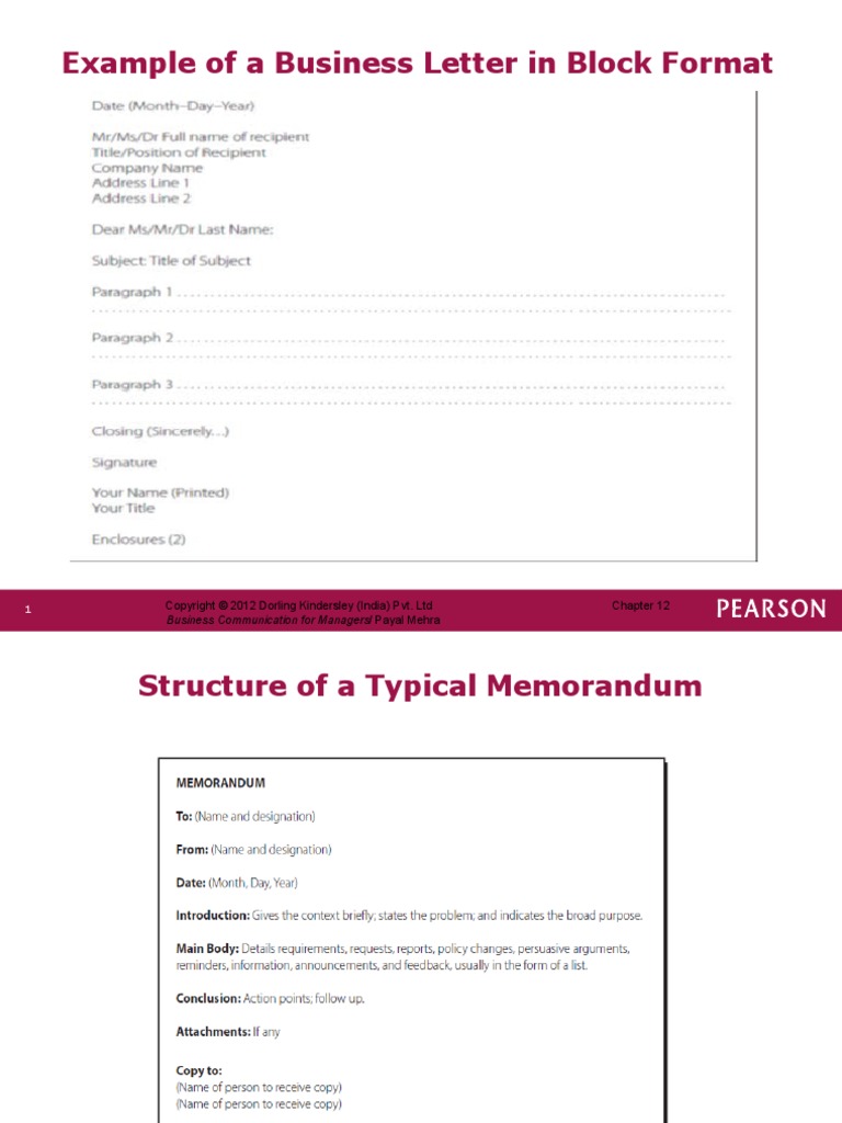 IMPORTANT - Letter and Memo Format | PDF