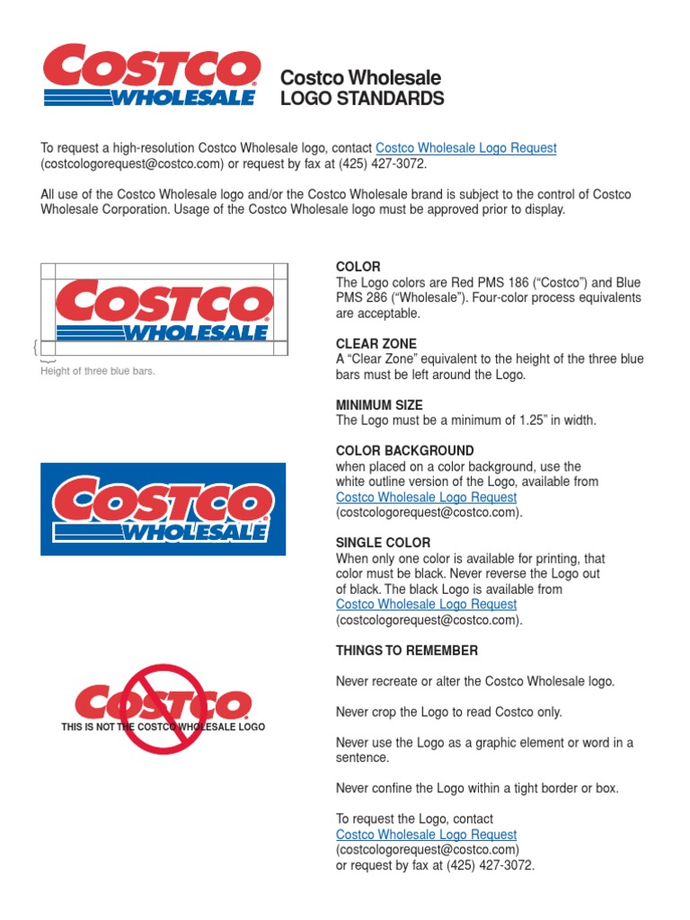 Costco Logo Standards | PDF | Logos | Costco