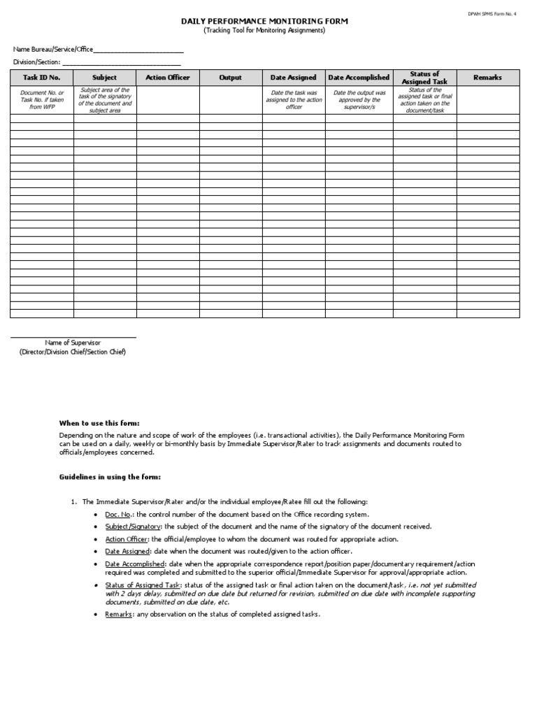 6 Daily Performance Monitoring 101716 | PDF | Business