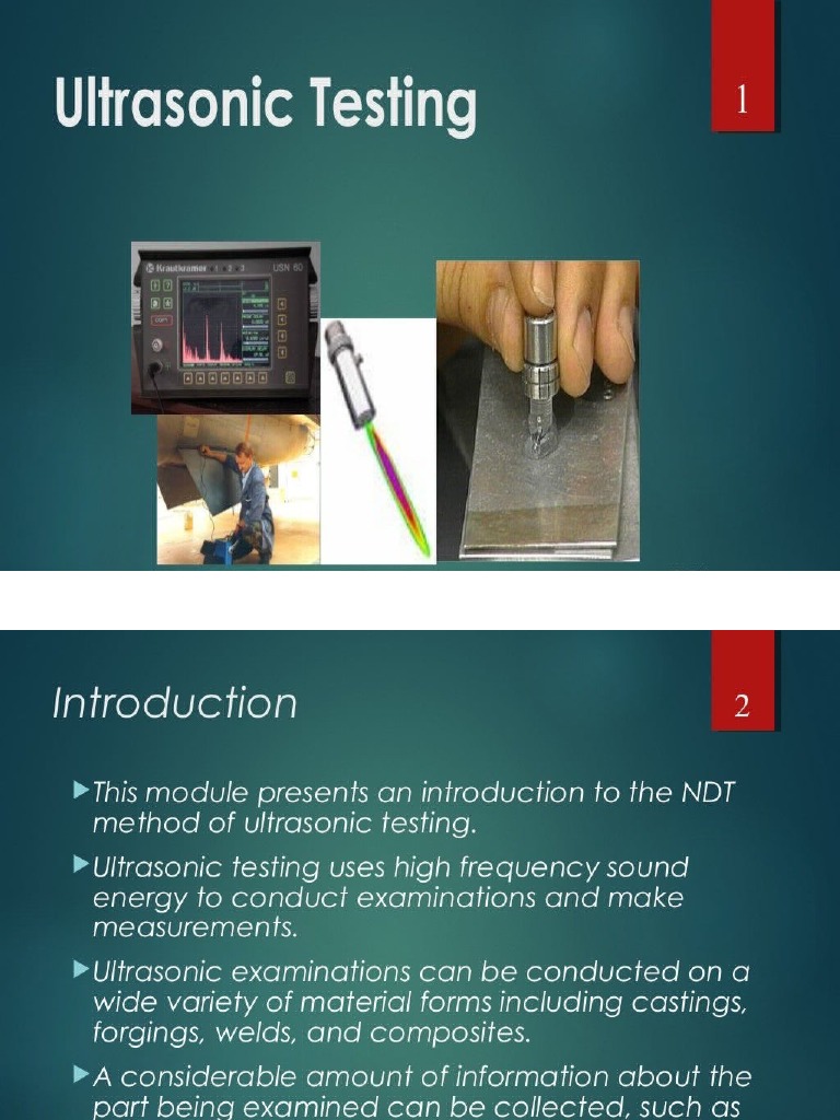 Ultrasonic Testing | PDF